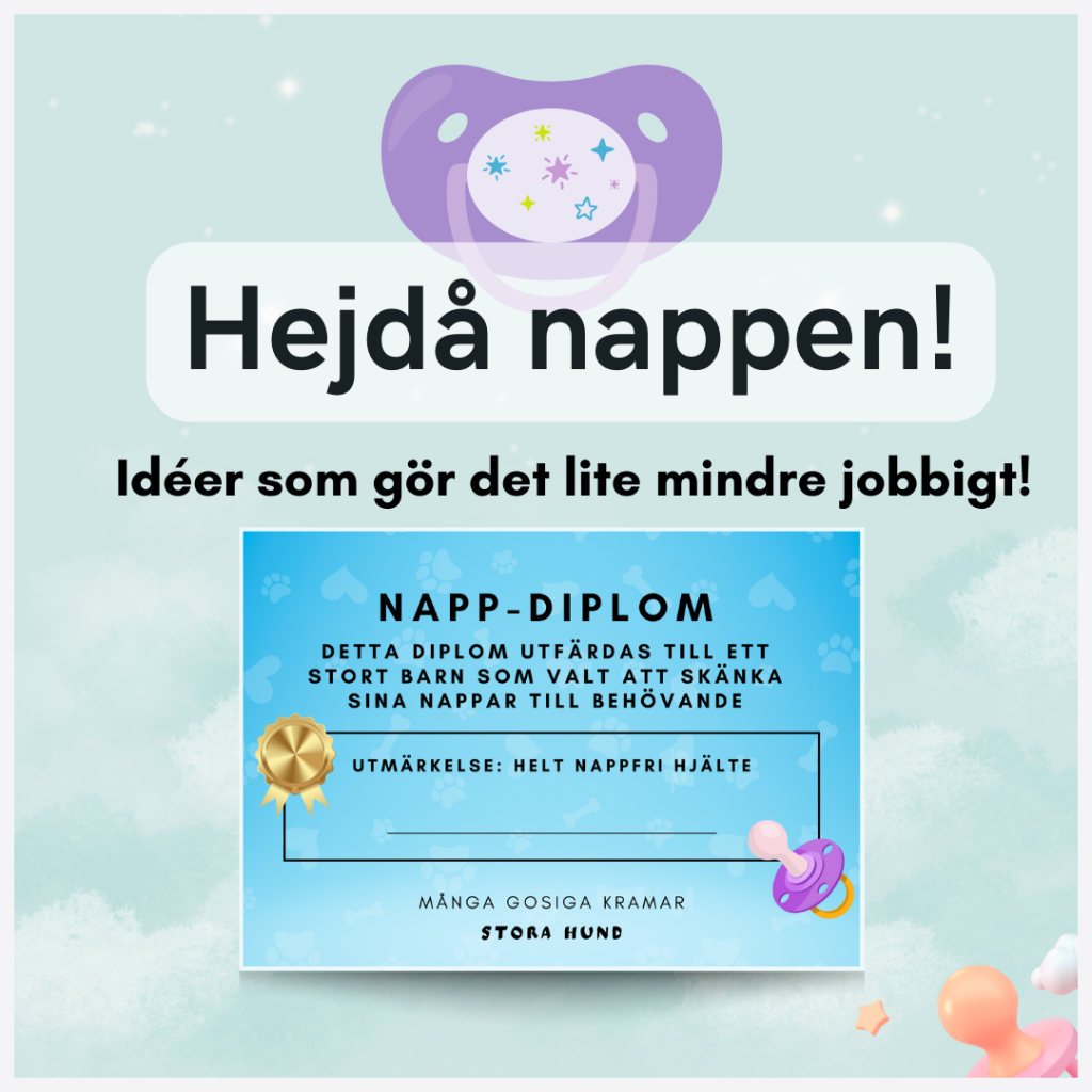 Lämna nappen - Kort med idéer som gör det enklare att lämna nappen ...
