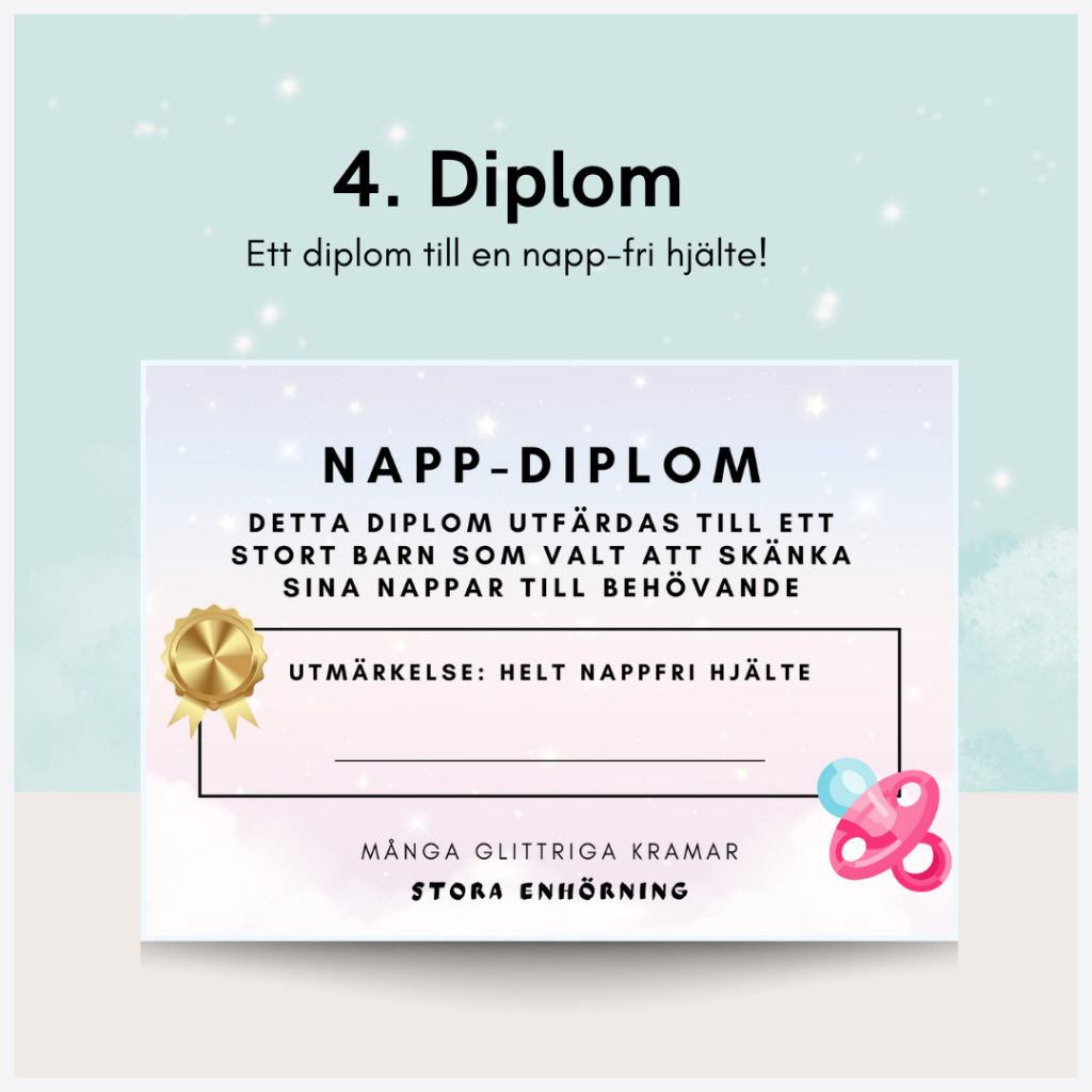 Lämna nappen - Kort med idéer som gör det enklare att lämna nappen ...