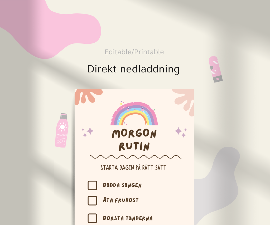 Morgon & Nattrutin för barn, Morgonrutin, Nattrutin, Rutin för barn ...