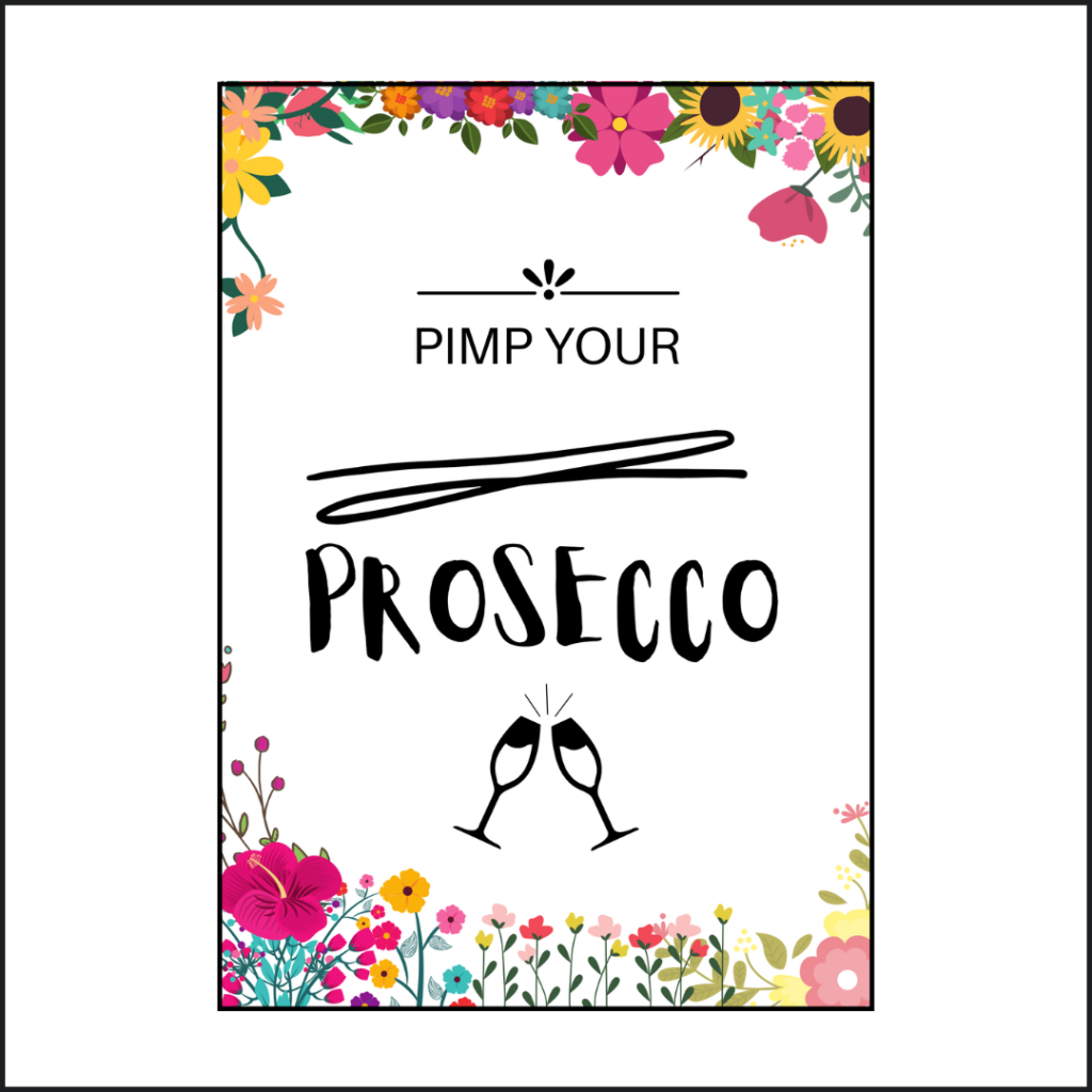 Prosecco-bar (Vimpel + dekoration) (version 2) - Revilo