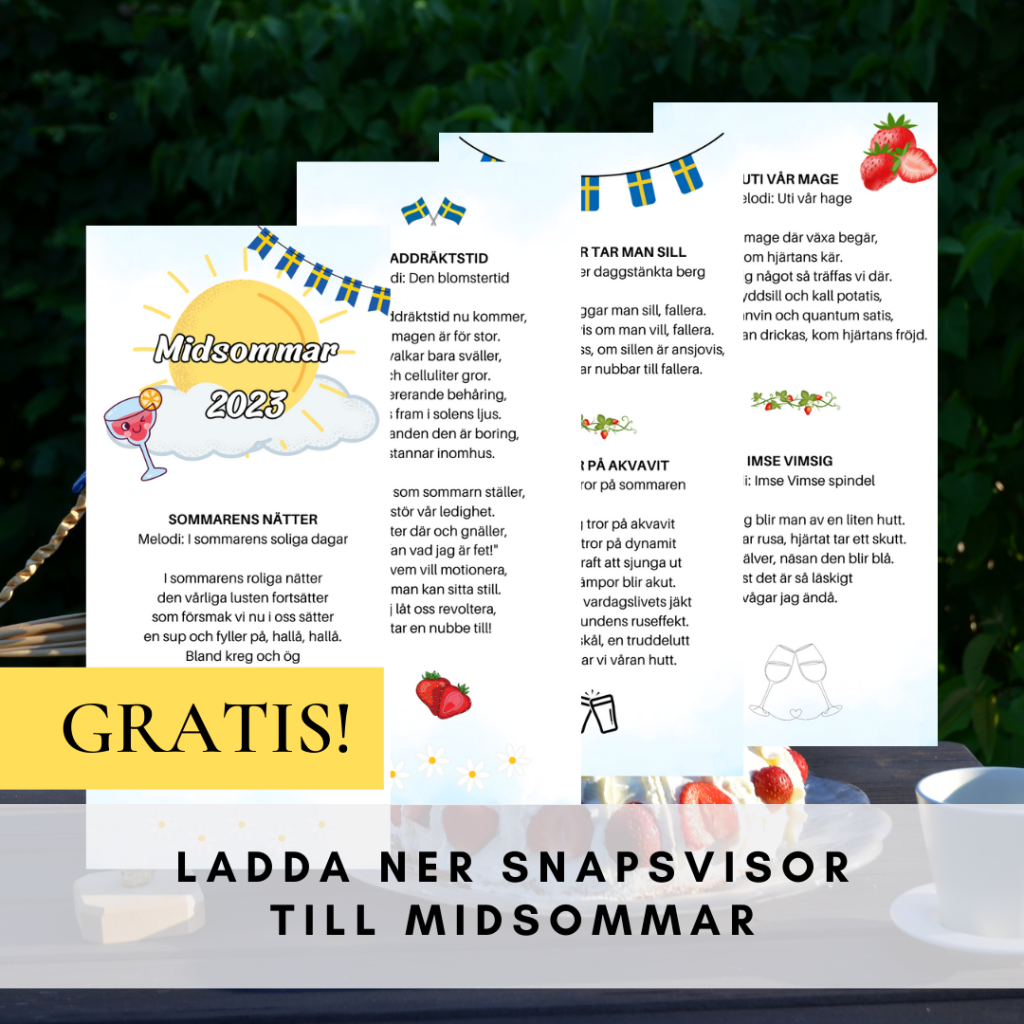 Snapsvisor till midsommar! Gratis nedladdning! - Revilo