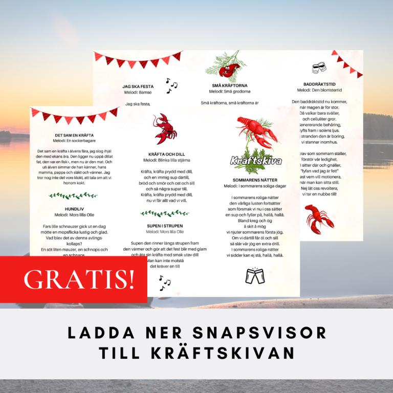 Snapsvisor till kräftskivan! - Revilo
