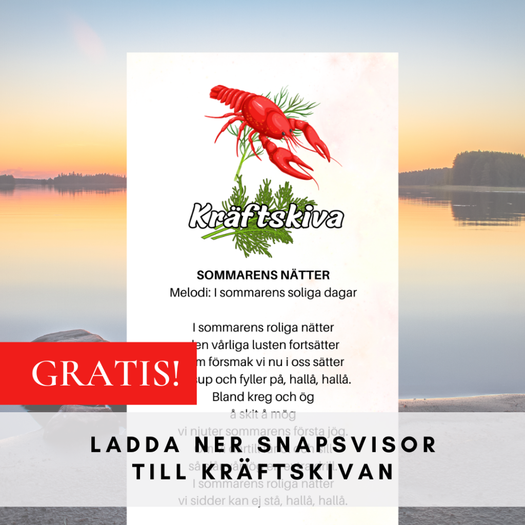 Snapsvisor till kräftskivan! - Revilo
