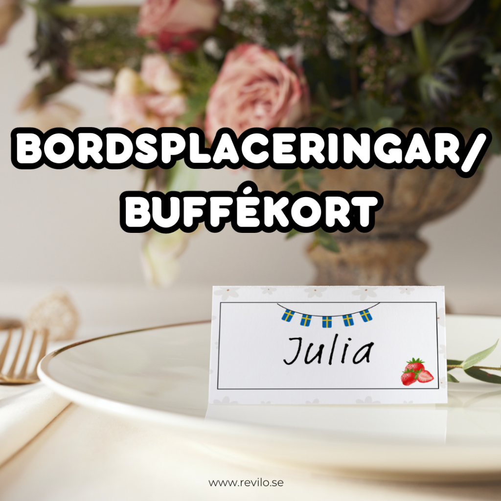 Midsommar - dekorationskit (Tema: jordgubb) - Revilo