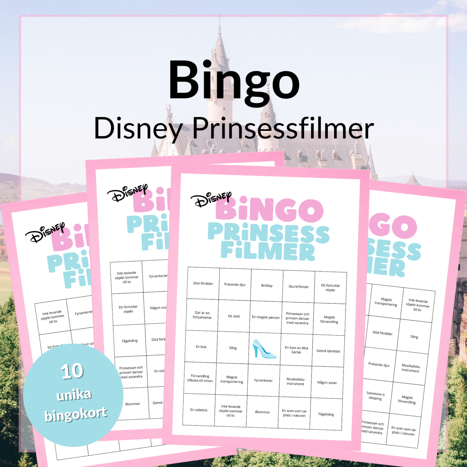 Bingo - Disney prinsessfilmer - Revilo