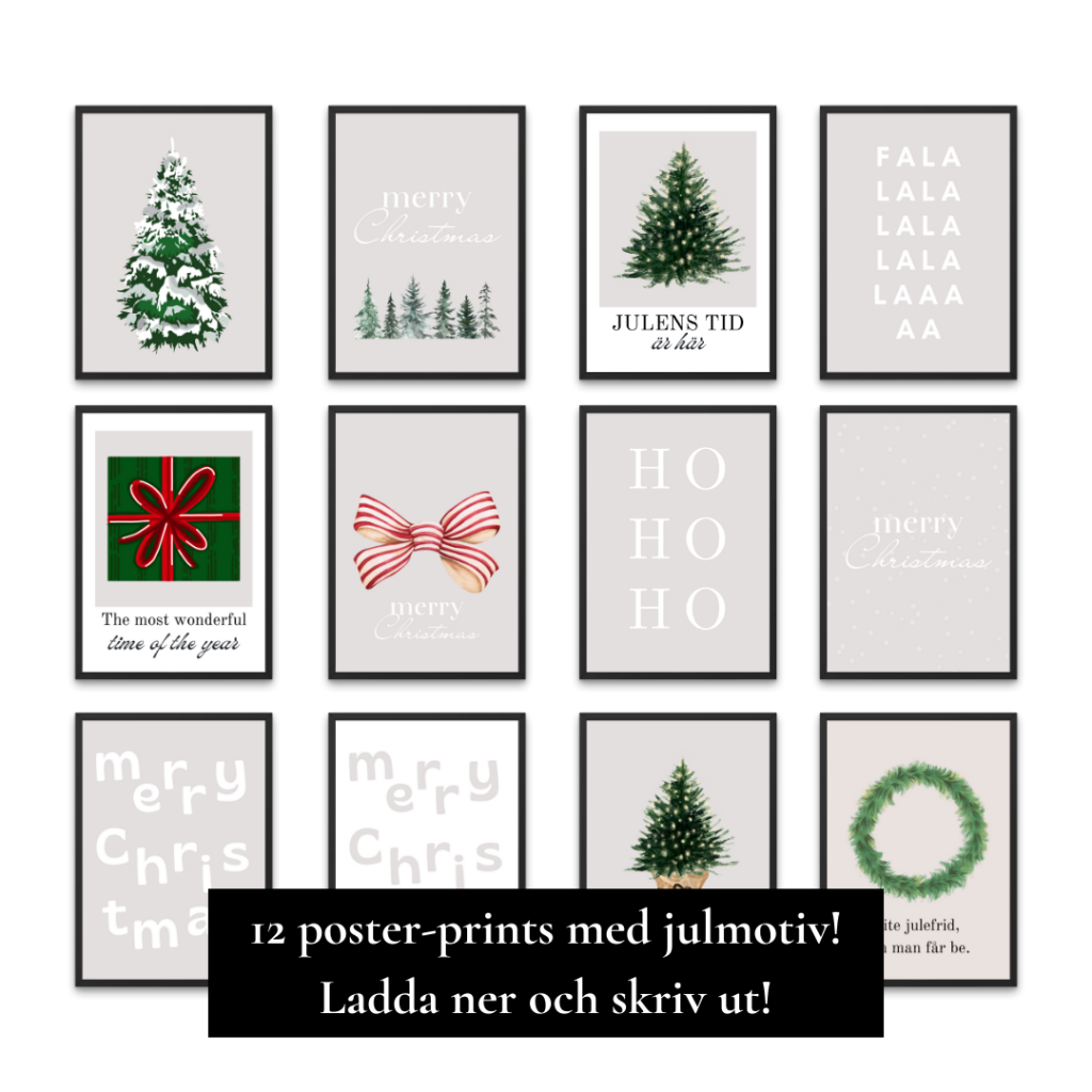 12 Moderna Posters med Julmotiv | Posters till julen - Revilo